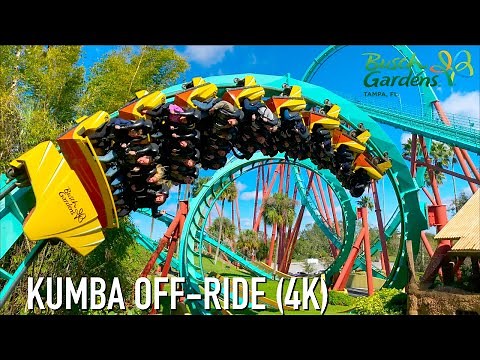 Kumba Off-Ride Video (4K) - Busch Gardens Tampa Bay - Non Copyright