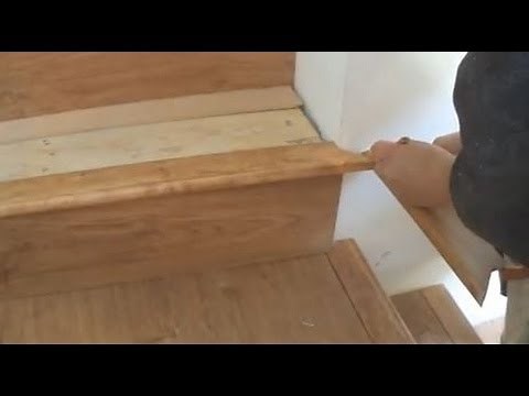 Installing Laminate on Stairs: Stair Tread and Nosing Installation