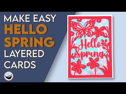 How to Make Easy Hello Spring Cards on your Cricut