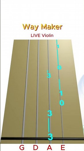 WAY MAKER 🌟 by Sinach | LIVE Violin Cover & Tutorial & Animated Violin TAB