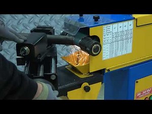 Ercolina EN100 Universal Pipe & Tube Notcher / Grinder - Notching 1-1/4" Sch. Pipe at 45°