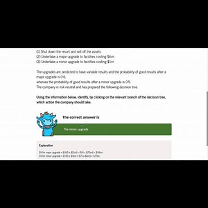 ACCA PM CBE Q7 shows you how to answer a question using a graph in the CBE exam Here is the link: https://www.acowtancy.com/exams/acca-pm/cbe-mock/march-2019 Good luck | ACOWtancy