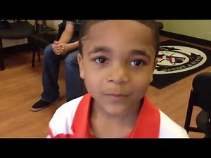 CAN 6 YEAR OLD WIN BARBERSHOP BACKFLIP CONTEST vs Adult!!