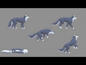 Pixel Art Animated Wolf Preview