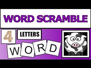 4-Letter Scrambled Words |Jumbled Word Game | Guess the Word Game | Word Scramble | SW Scramble