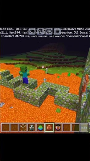 🧟🔥Zombie is Chasing Me! Can I Survive? 🧟🔥 #minecraft #shorts