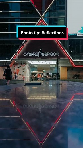 If you can’t find anything that makes reflections, try using a phone or water areas #phototips #foryou #photography101