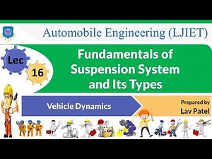 L 16 Fundamentals of Suspension System and Its Types | Vehicle Dynamics | Automobile