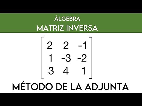 MATRIZ INVERSA Método de la Adjunta