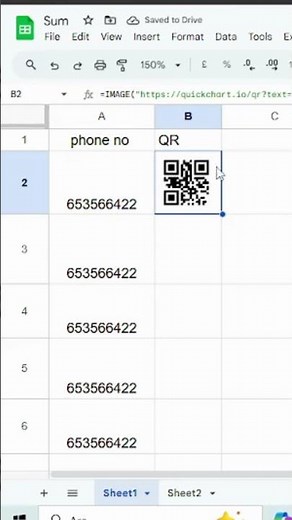 Quick and Easy QR Code Generator in Google Sheets! #shortsvideo #excel #googlesheets