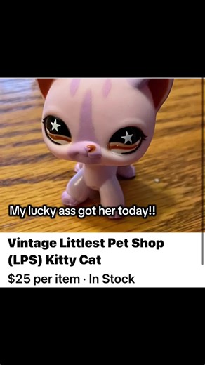 GUYS LOOK AT HER!!! To have my childhood mascot (and current mascot) but in amazing condition is actually so exciting for me I’m gonna cry AND FOR SO CHEAP HELLO??? Sobbing actually #lps #littlestpetshop #lpscommunity #lpscollection #lpspackage