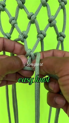 Knot to make macrame #net #knot