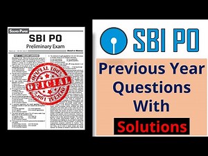 SBI PO Previous Year Question Paper with Solution | Quantitative Aptitude | Important questions