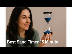 ⏳ ORDERSOON 100% Bamboo Sand Timers | Best Sand Timer 15 Minute ⏳