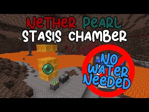 Ender Pearl Stasis Chamber in NETHER, TUTORIAL (JAVA EDITION) 1.21 TESTED