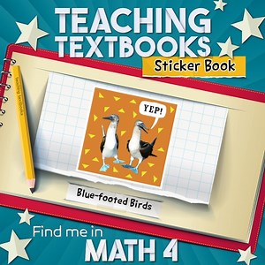 Every time your student answers a question correctly, they will see an animated "sticker" celebrating the correct answer. The more questions they answer, the more stickers will be added to the collection in the “Sticker Book.” You can find this sticker in Math 4! #TeachingTextbooks #HomeschoolMath | Teaching Textbooks