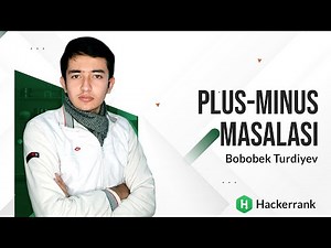 Plus Minus - Hackerrankdan masala ishlash - Dasturlashdan masalalar