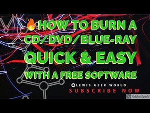 🔥How to Burn a CD/DVD/Blue-ray quick & easy with a FREE software