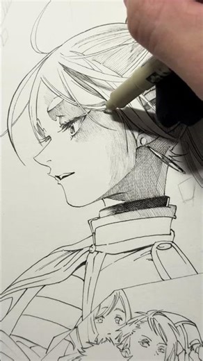 SKETCH ANIME ? #fanartanime #drawinganime #sketchanime #fpy #shorts #howtodrawinganime