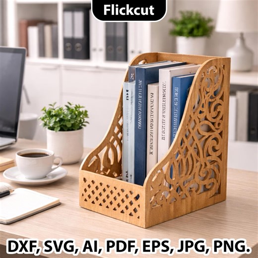 Decorative Wooden Book Holder SVG, Laser Cut Desk Organizer File, Laser Cut Book Holder, Digital Template Laser Cutting File Book Lover Gift - Etsy