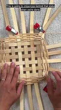 🧺How to Weave Basket Rows with Round Reed | Basket Weaving Tips