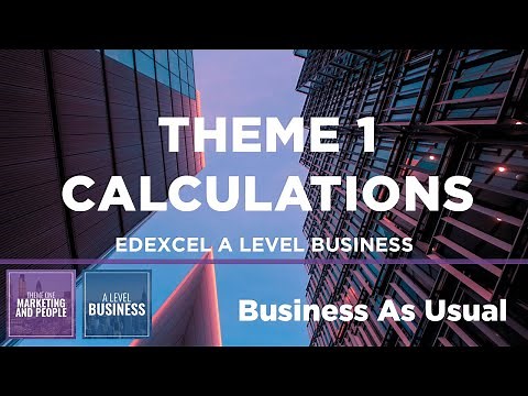 All Theme 1 Calculations (Edexcel A Level Business)
