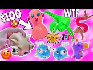 I BOUGHT THE WEIRDEST FIDGETS OFF THE INTERNET! 😱😳*SO CREEPY* Giant Fidget Haul & Pop its