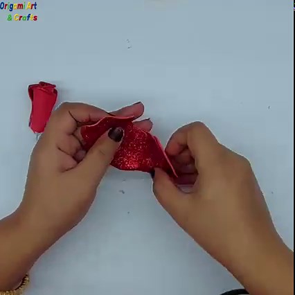 56K views · 3.1K reactions | Wow!! Amazing rose flower making very easy tutorial with eva glitter foam sheet paper at home - Wonderful gift ideas with foamy paper #roses #gift #handmade | Origami Art & Crafts | Facebook