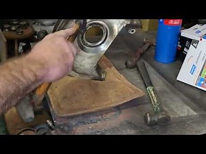 HD HR Disc Brake Rebuild pt 4 Repairing the backing plate