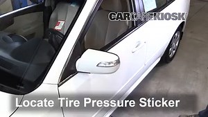 Tire Pressure for 2010 Kia Optima LX 2.4L 4 Cyl.