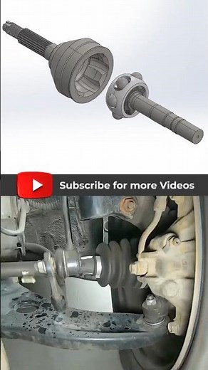 Rzeppa CV Joint #solidworks | Constant Velocity Joint #shorts | Master CAD Studio
