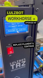 1.2K views |  Elevate your 3D printing game with our TAZ Workhorse+ Upgrade Kit!  What's in the box? - Meteor 285 Tool Head for exceptional printing speed and flexibility - Magnetic Flex Bed v2 for hassle-free part removal - Essential Filament Runout Sensor Ready to boost your TAZ Workhorse? Upgrade today and experience the difference! https://lulzbot.com/store/taz-workhorse-upgrade-kit-kt-bn0042 #LulzBot #3DPrinting | LulzBot | Facebook