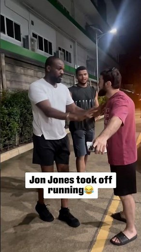 Jon Jones didn’t want any problems😂