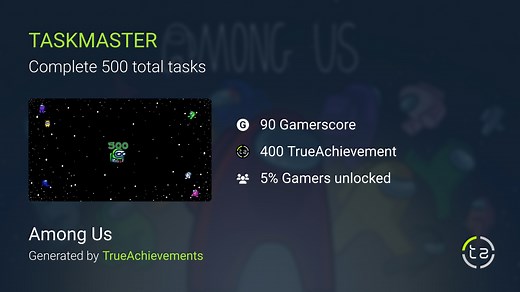 TASKMASTER achievement in Among Us
