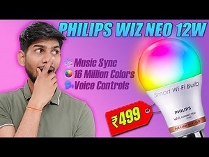 Philips WiZ Neo 12W Smart Bulb Review | WiFi, App Control, Voice Assistant 🔥