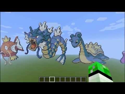 Minecraft Pokemon Pixel Art Kanto 151 [+Download]