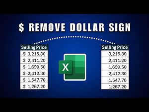 How To Remove Dollar Signs In Excel 2026