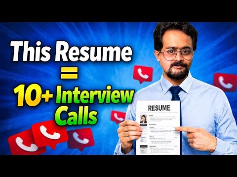 This Resume Format Is Getting Freshers 10+ Interview Calls (Real Breakdown)