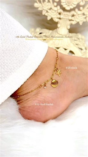 4 O'clock | Pinteresty Accessories🎀✨ on Instagram: "✨ 18K Gold Plated Stainless Steel Minimalist Anklets ✨ Comment “LINK” to get the order link 🔥 No rust - just pure gold energy👰❤️ Crafted with stainless steel and dipped in luxury - for that golden glow that actually lasts 💛 Size: Free size/Adjustable 💧 Waterproof & Sweatproof 💫 2+ Years Color Guarantee🌿 Hypoallergenic & Skin-Friendly🫧No tarnish, no green marks – just effortless shine!🌞 Weather-proof, perfect for daily wear Say goodbye 