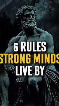 6 Rules of Strong Minds #rules #strongminds
