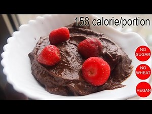 158 CALORIE CHOCOLATE PUDDING -- No Sugar & No Wheat & VEGAN (100DTP - Low Calorie Dishes at Home)