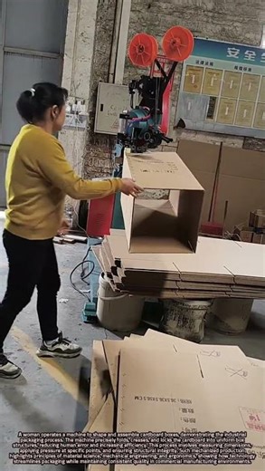 Efficient Cardboard Box Production Using Machines for Industrial Packaging Process