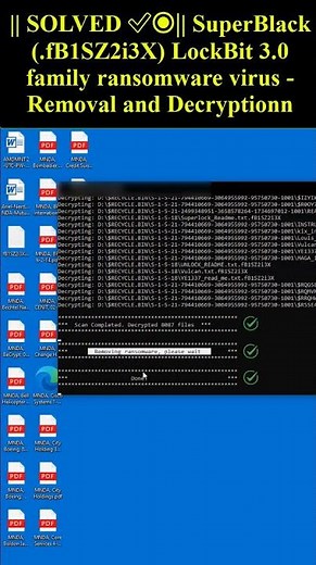 SuperBlack (.fB1SZ2i3X) LockBit 3.0 family ransomware virus #trending #LockBit3.0 #SuperBlack