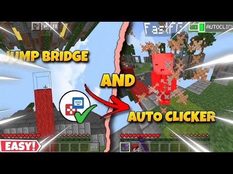 Minecraft jamp bridge and auto clicker tutoria || Cryden Playz