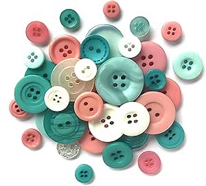 Buttons Galore and More Basics & Bonanza Collection – Extensive Selection of Novelty Round Buttons for DIY Crafts, Scrapbooking, Sewing, Cardmaking, and Other Art & Creative Projects 12oz