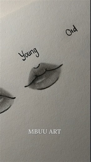 How to draw Lips baby, young, and old Tutorial✏️ #drawing #tutorial #howtodraw #lips #art