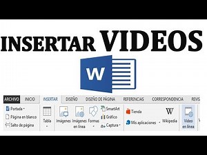 Como insertar un VIDEO en Word. Inserta Videos desde internet en tus documentos muy facil.