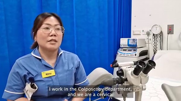 📹 Mary, #Colposcopy Nurse at King’s College Hospital, highlights the importance of screening this #CervicalCancerPreventionWeek. In her video, she emphasises: "Having a #smear test is very important for the prevention of #CervicalCancer." Cervical screening saves lives - don’t ignore your cervical screening invite and if you missed your last one book an appointment with your GP practice. Visit the NHS website for more info: https://bit.ly/3FL3FcM or visit Jo's Cervical Cancer Trust. #CervicalCa