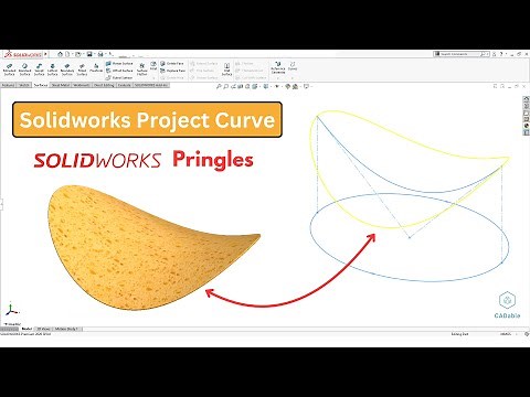 Solidworks Project Curve | Creating Pringles in Solidworks | Solidworks Exercise 29 | CADable
