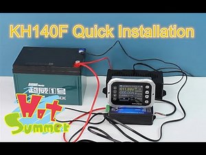 JUNCTEK KH140F battery monitor RV coulomb meter quick installation